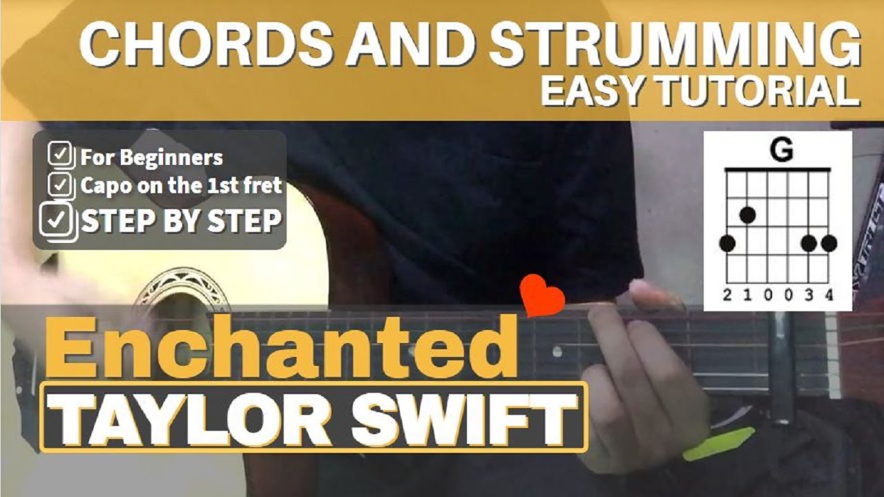 Enchanted - Taylor Swift | Easy Guitar Chords Tutorial For Beginners x ...