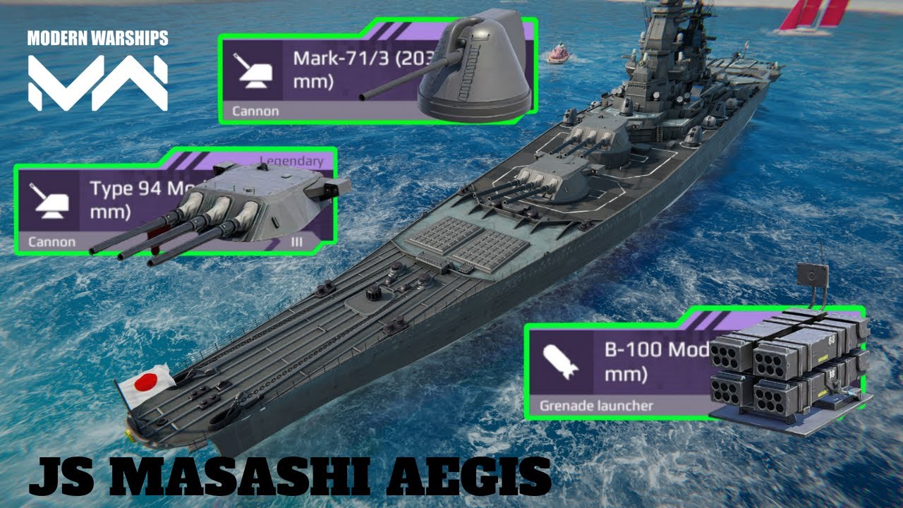 JS Musashi Aegis - New Bundle battleship 🔥 review & Gameplay video 😎 ...