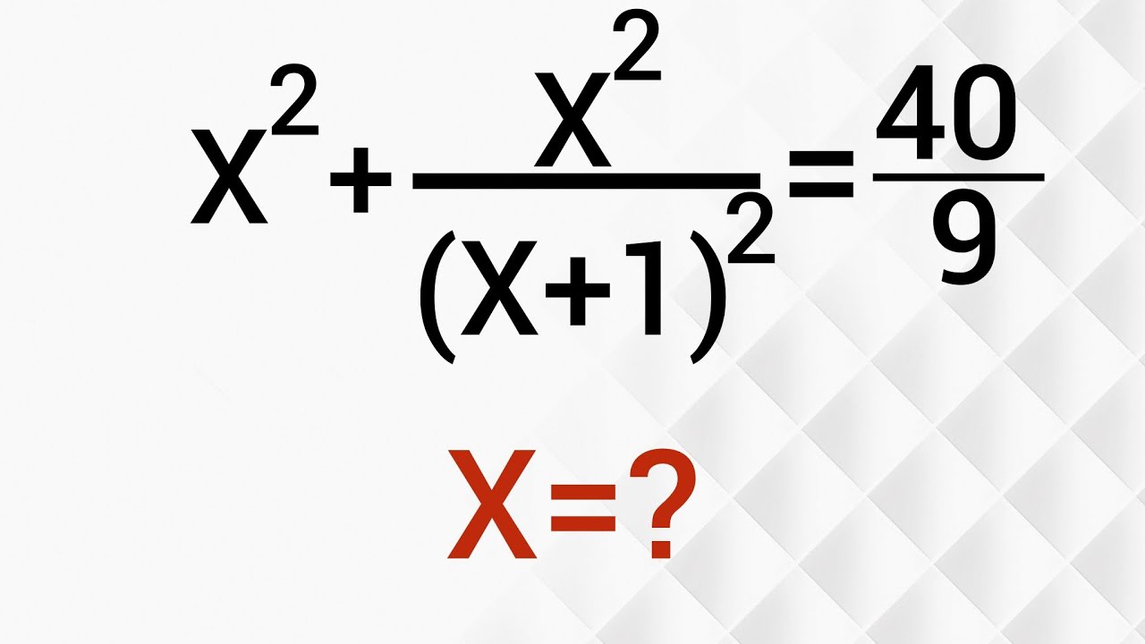 Canada l can you solve? l A Very Nice Algebra Problem l Math Olympiad ...