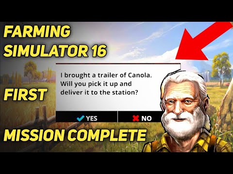 || First mission complete || Farming simulator 16 || mission challenge ...