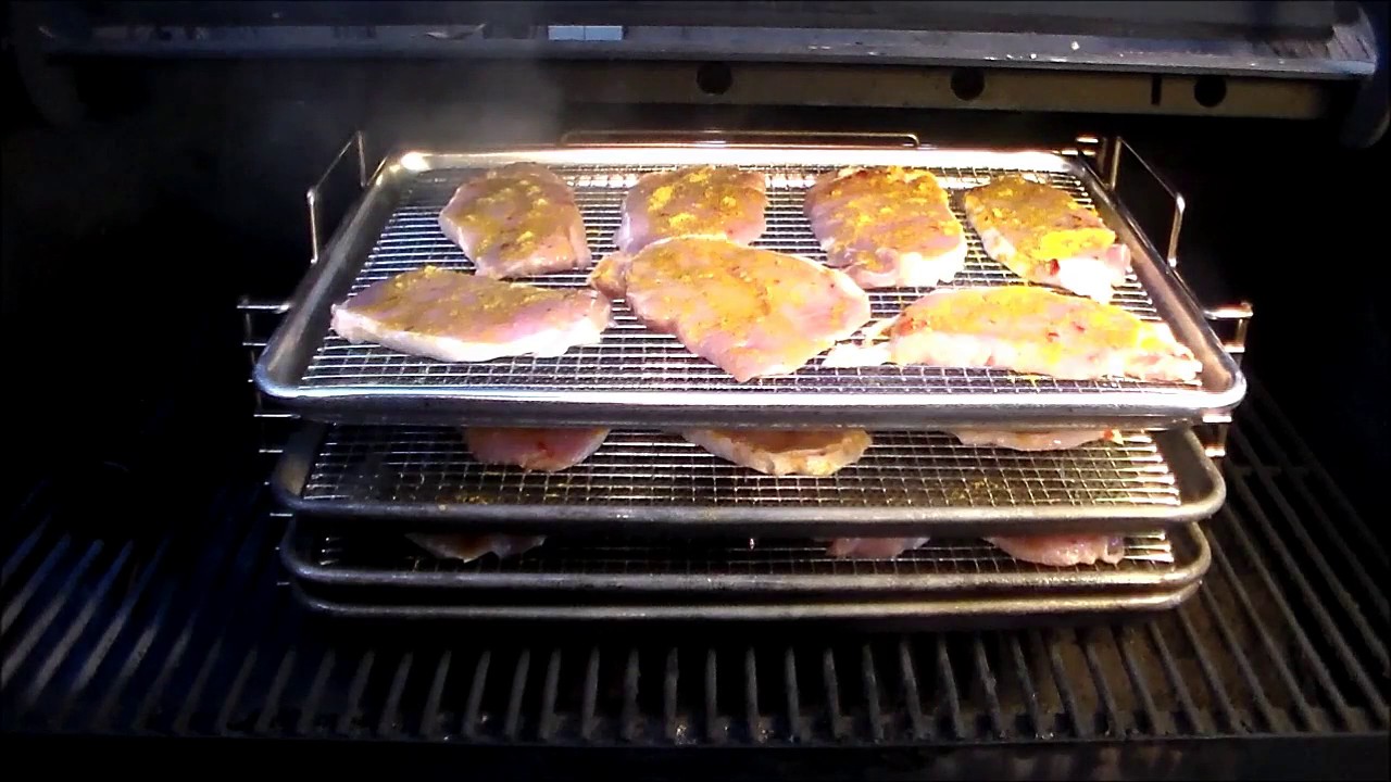 Aloha Pork Burgers on the Bull Rack System - YouTube