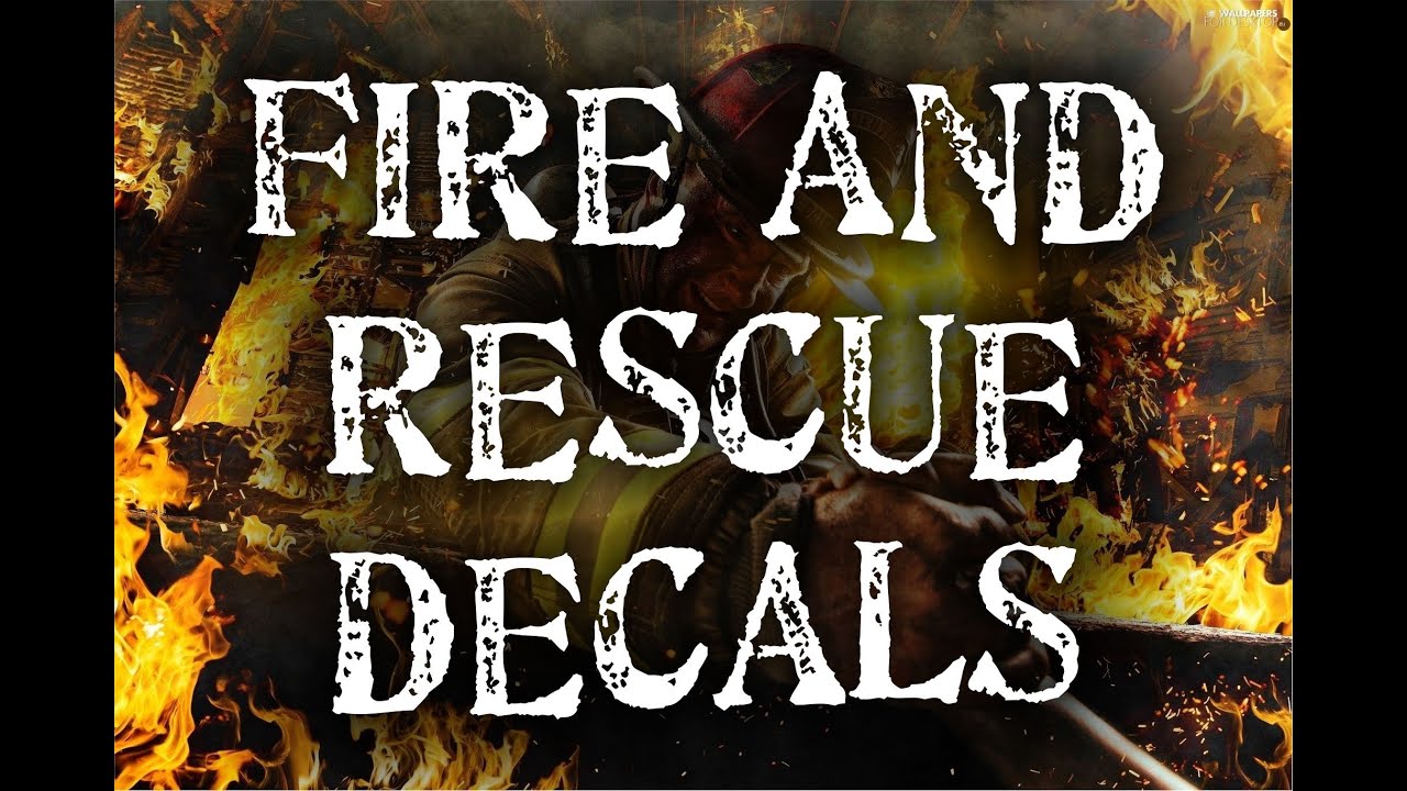 Decals and stickers for Fire, Rescue Police and the Emergency service ...
