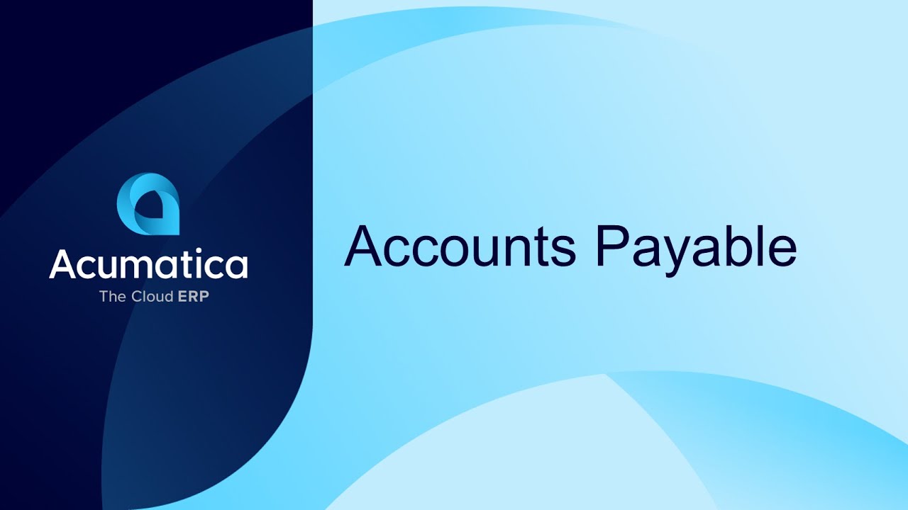 Accounts Payable - Overview - YouTube