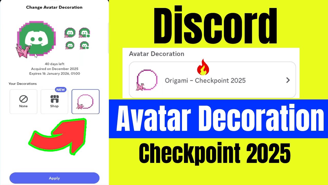 Discord Origami Avatar Decoration From Checkpoint 2025 - YouTube