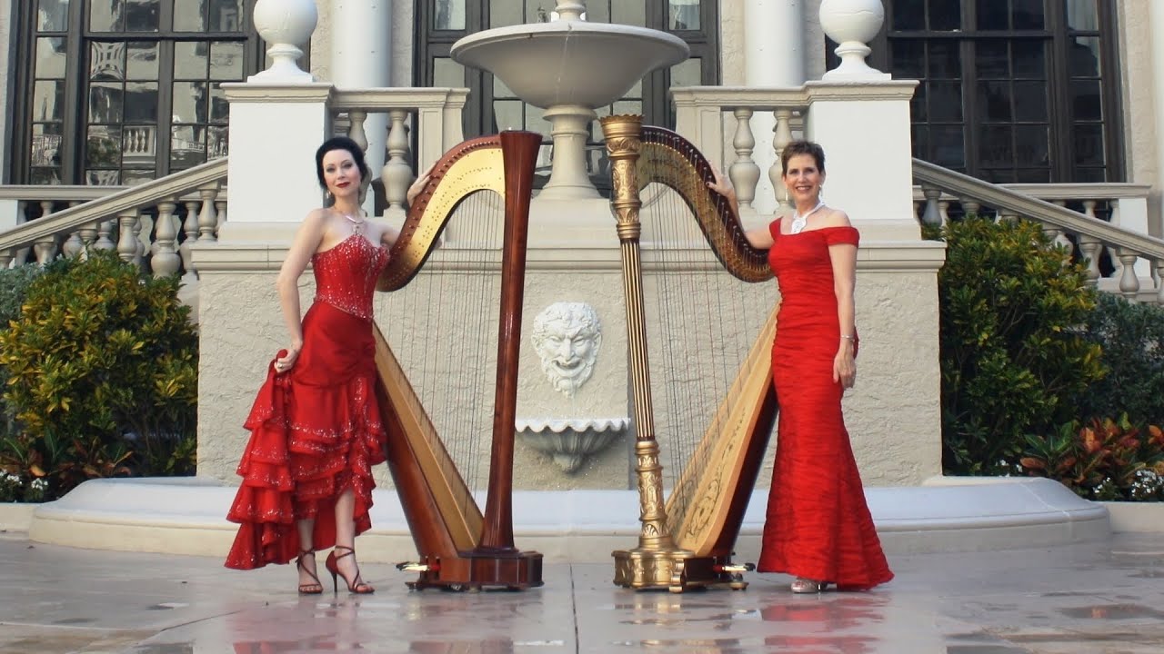 Perfect Ed Sheeran Cover Song Harp Duo Beautiful Wedding Song - YouTube