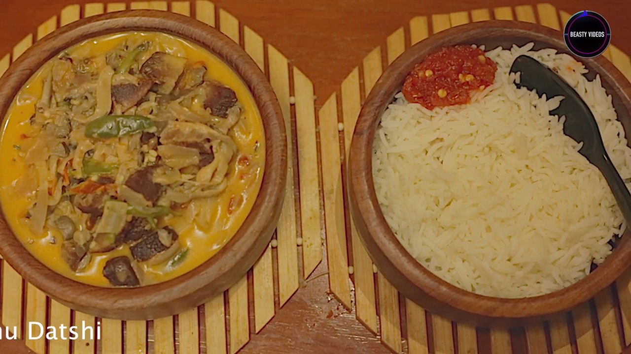 How to Make | Bhutanese Curry | Delicious | Shakam Shamu Datshi | HD ...