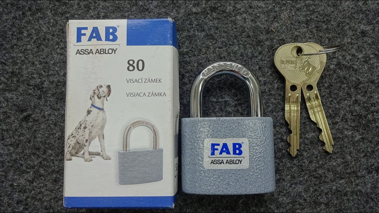 (1131) FAB Padlock from Czech Republic - YouTube