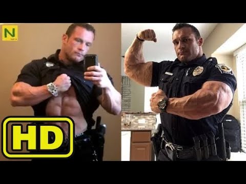 American police fully armed with muscles [muscle training] - YouTube