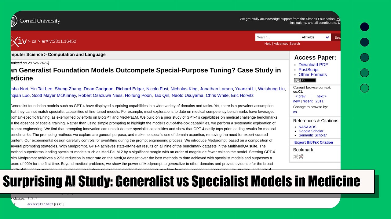 Breaking AI News: Can Generalist Models Outperform Specialist Models in ...