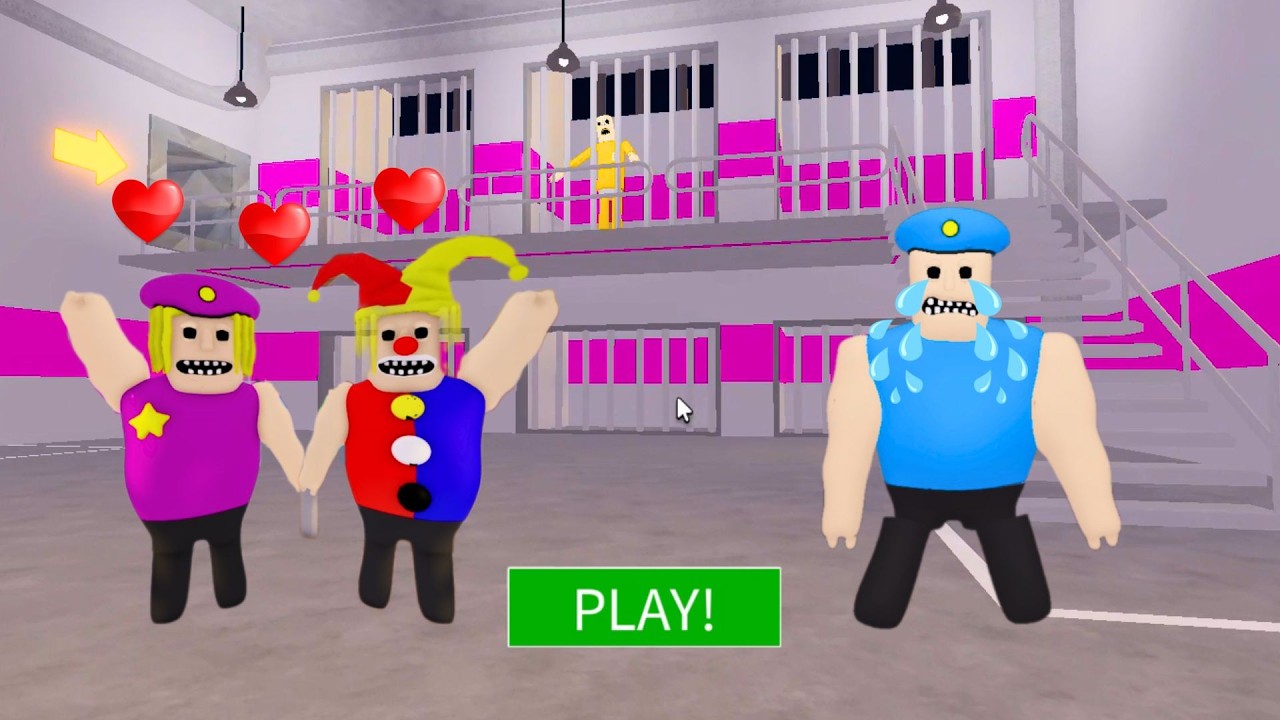 SECRET UPDATE | POLICE GIRL FALL IN LOVE WITH CLOWN? SCARY OBBY ROBLOX ...