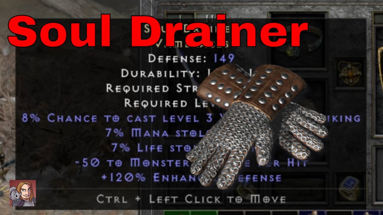 D2R Unique Items - Soul Drainer (Vambraces) - YouTube