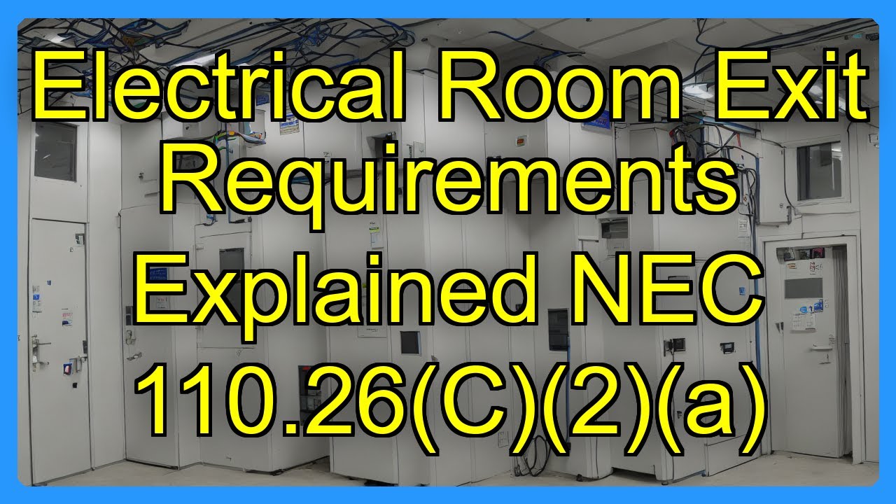 Electrical Room Exit Requirements Explained NEC 110.26(C)(2)(a) - YouTube