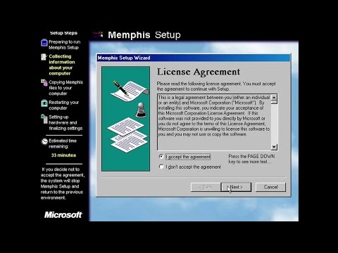 Installing Windows Memphis/Windows 98 build 1538 - YouTube