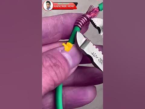 The correct way to connect two wires without soldering🇺🇸🇬🇧🇵🇾🇪🇸⚡💥👌 - YouTube