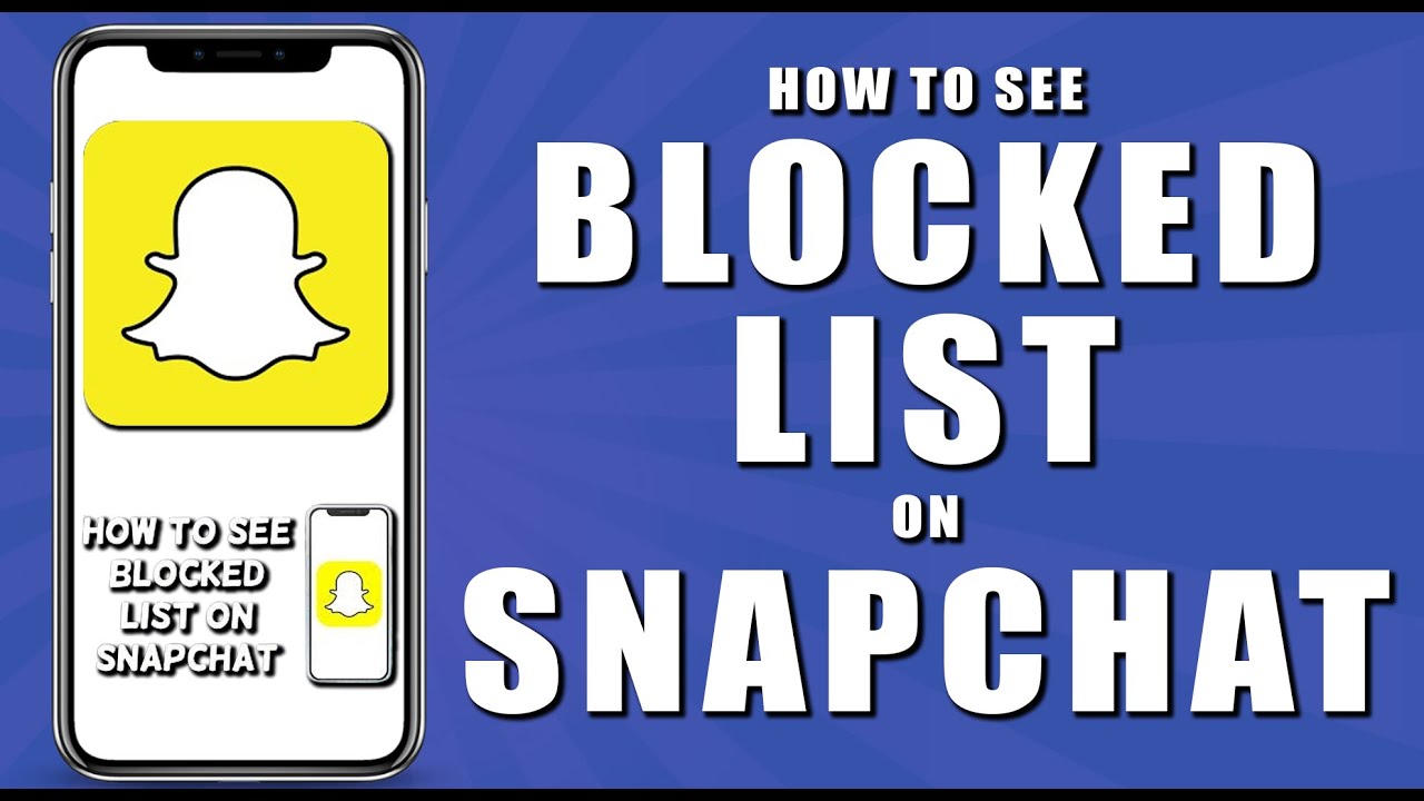How to see blocked list on snapchat (2024) - YouTube