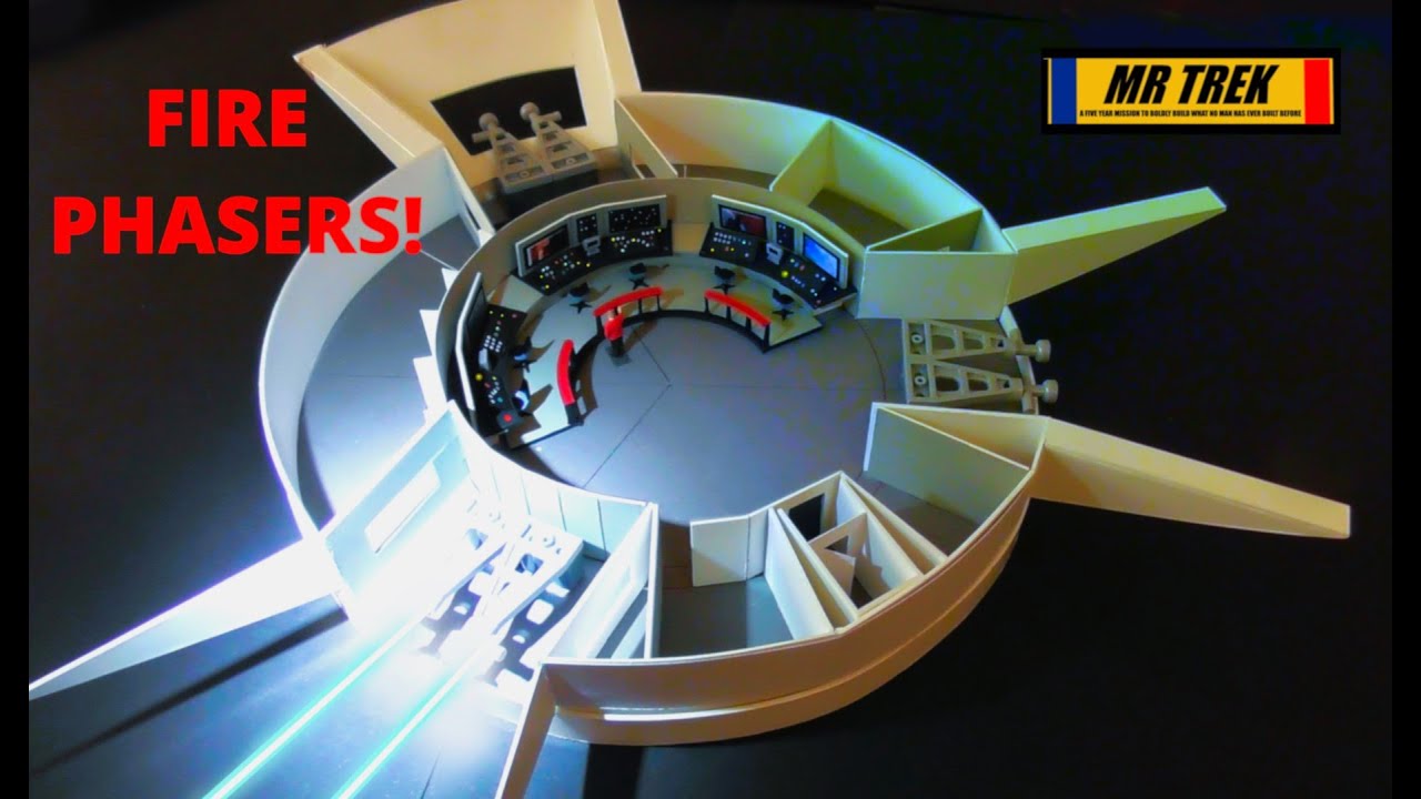 Firing phasers from my Starship Enterprise model! - YouTube