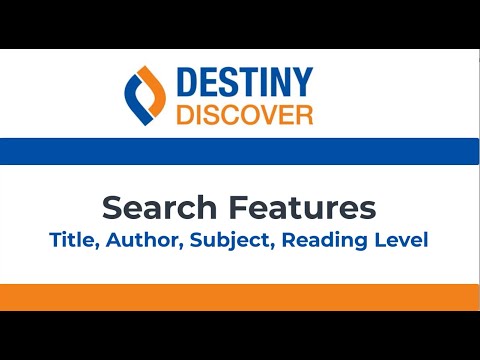 Destiny Discover - Search Features - YouTube