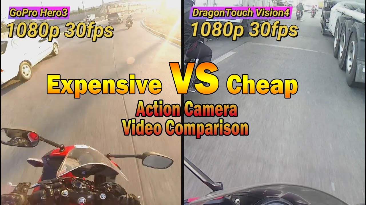 Gopro hero3 VS dragon touch vision4 - expensive VS cheap action camera ...