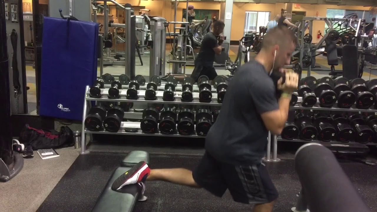 Split Squat Anterior Lean - YouTube
