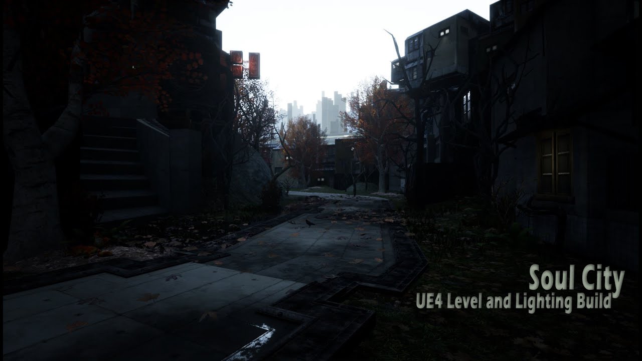 Soul City UE4 - Design and Lighting Speed Build - YouTube