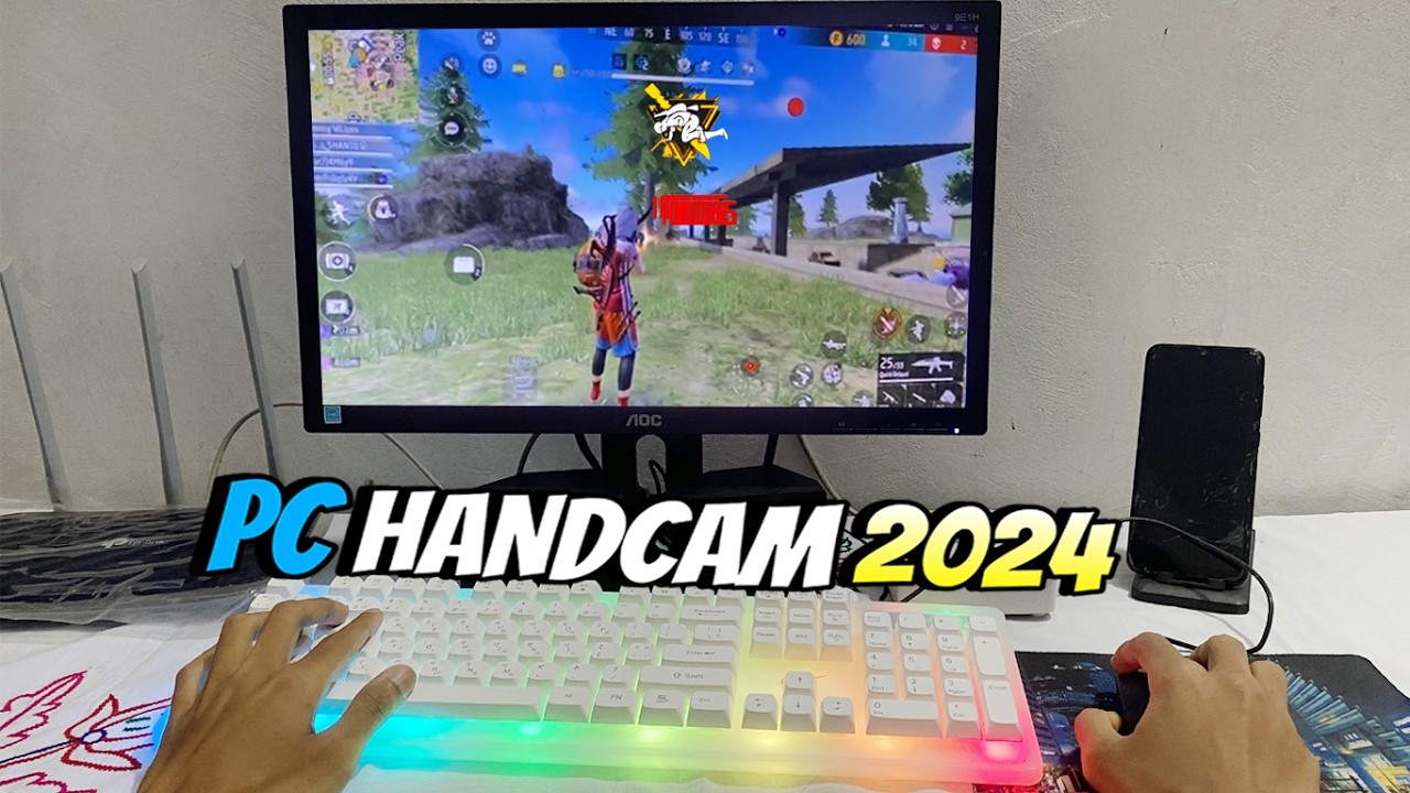 Solo vs squad Full map Pc handcam gameplay 2024 | gaming keyboard mouse ...