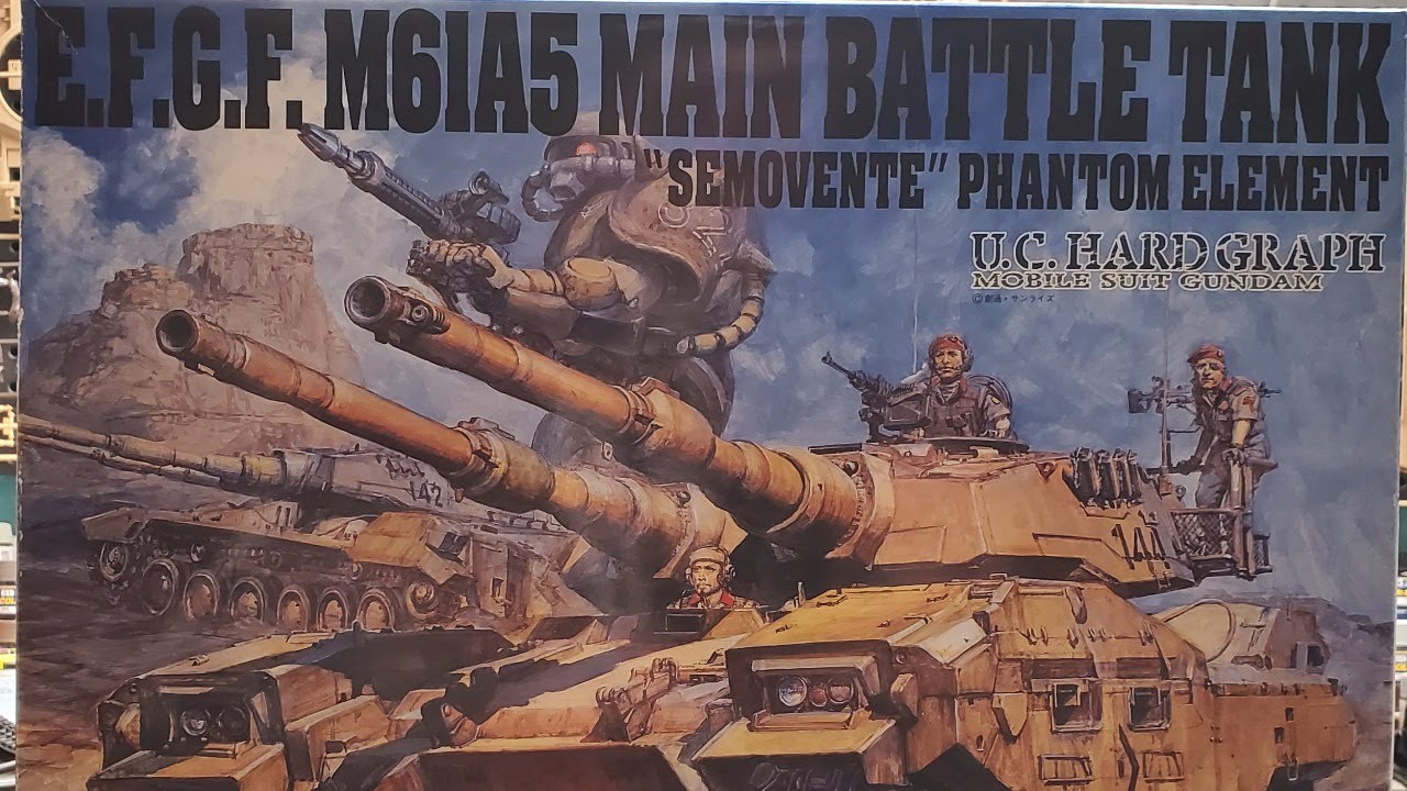 Bandai Gundam M61A5 Main Battle Tank project part 1, construction - YouTube