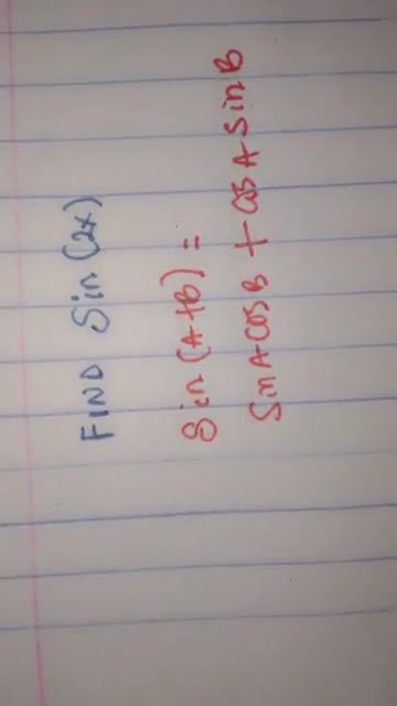 PROOF: Sin(2x)=2sin(x)cos(x) #mathtutorial #maths #mathematics - YouTube