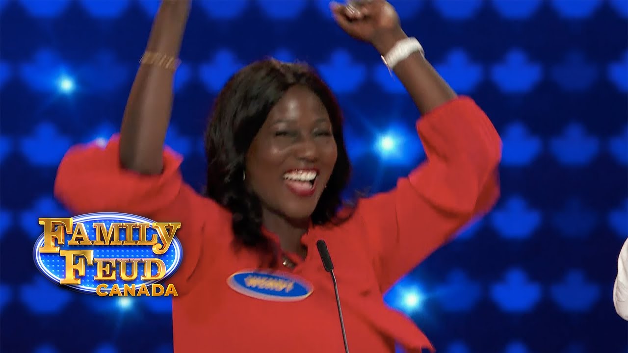 Mom SAVES THE DAY with this answer | Family Feud Canada - YouTube