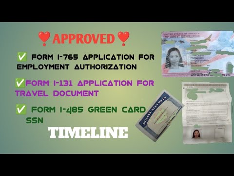 FORM I-765 EAD, FORM I-131, FORM I-485 GC, SSN APPROVED TIMELINE DIY ...