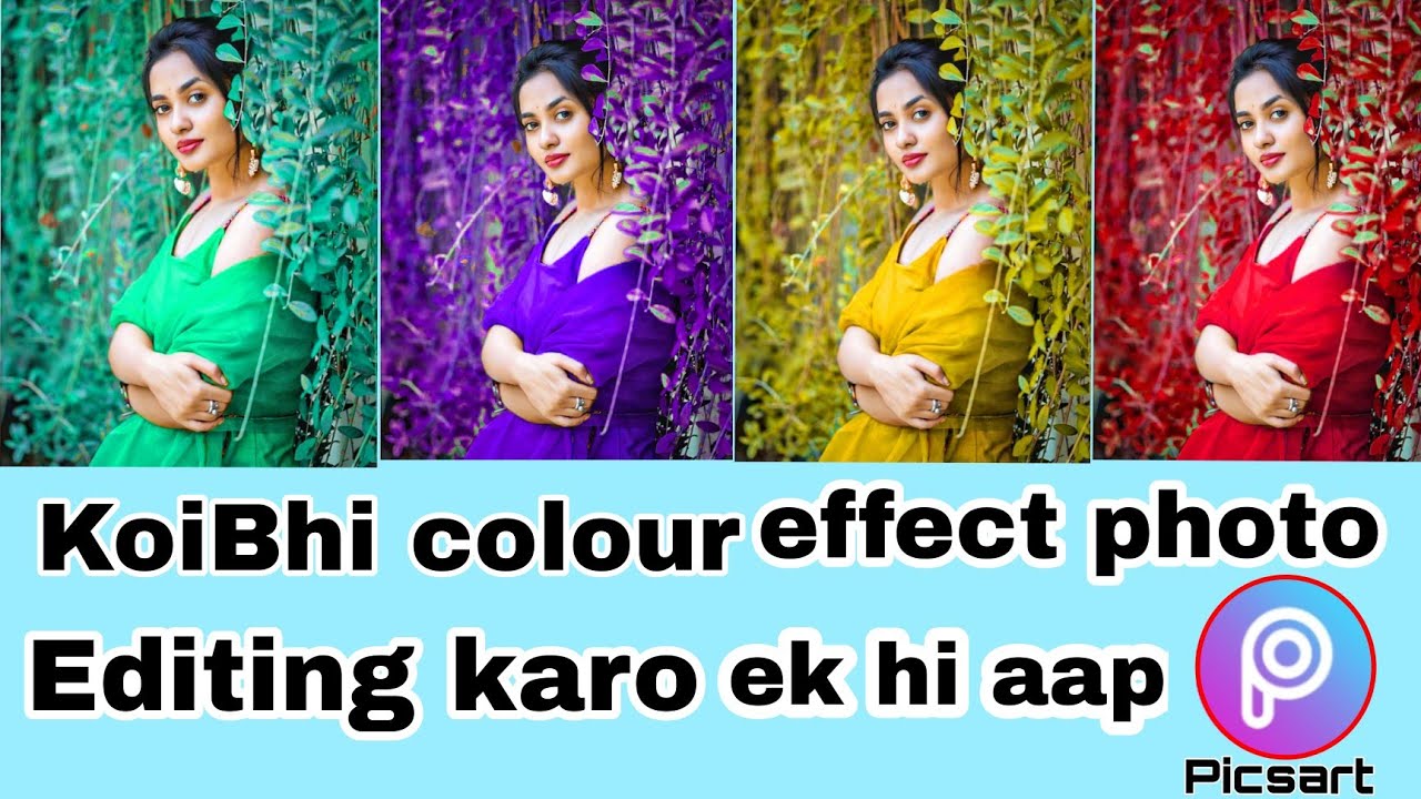 How to colour effect photo editing picsart || koibhi colour effect ...