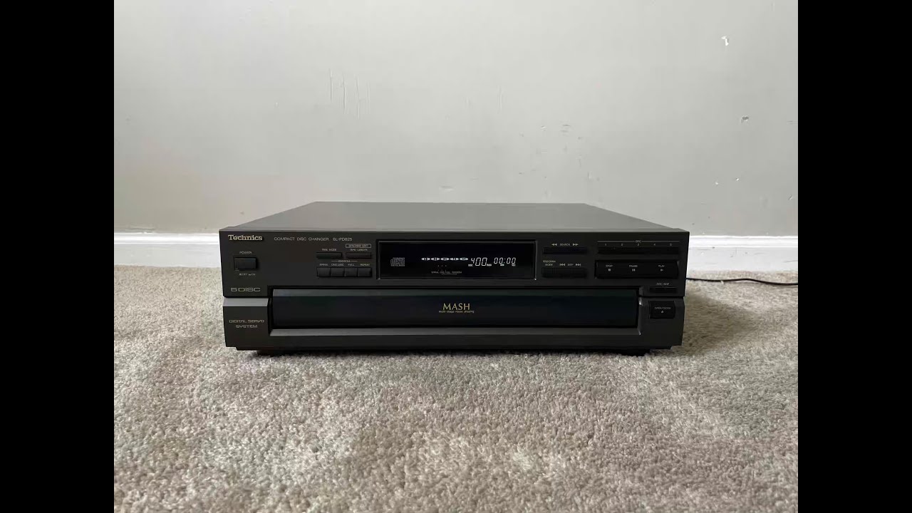 Technics SL-PD825 5 Compact Disc CD Player Changer - YouTube