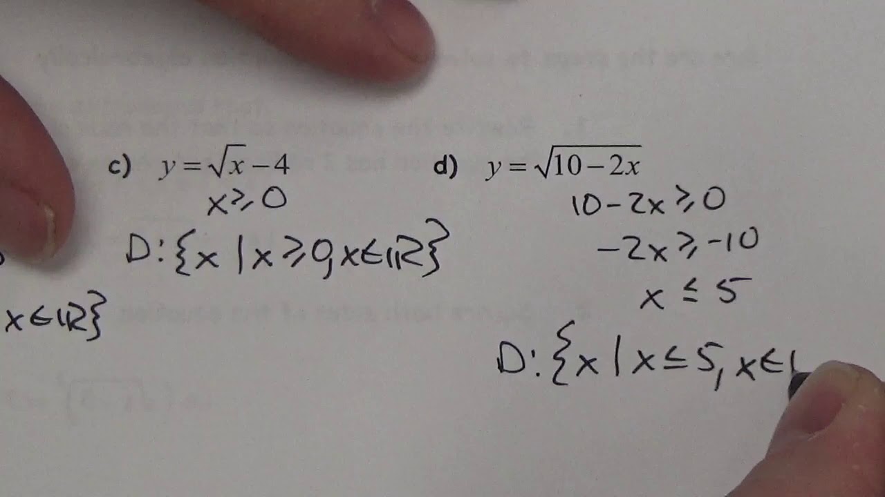 Math 20 2 Solving Radical Equations Lesson - YouTube