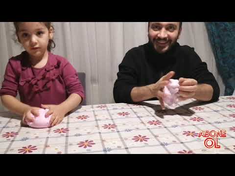 Baba kız slime challenge kim daha güzel slime yapacak?