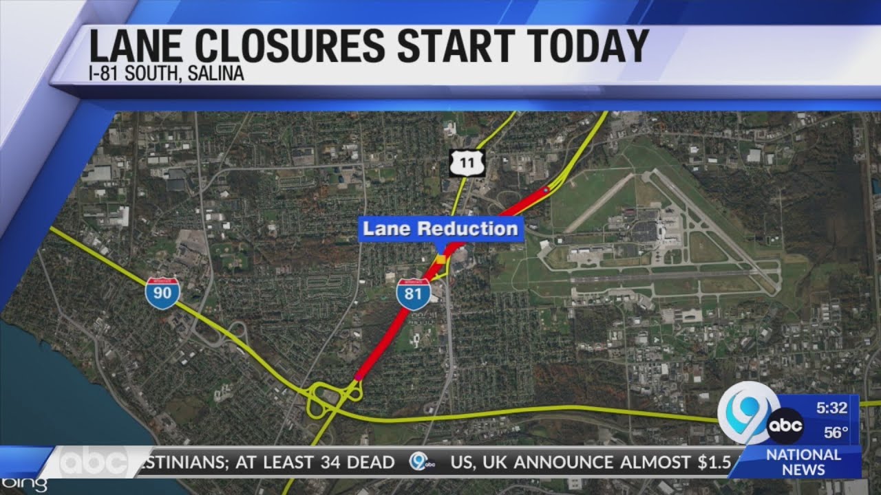 Lane closures start today - YouTube