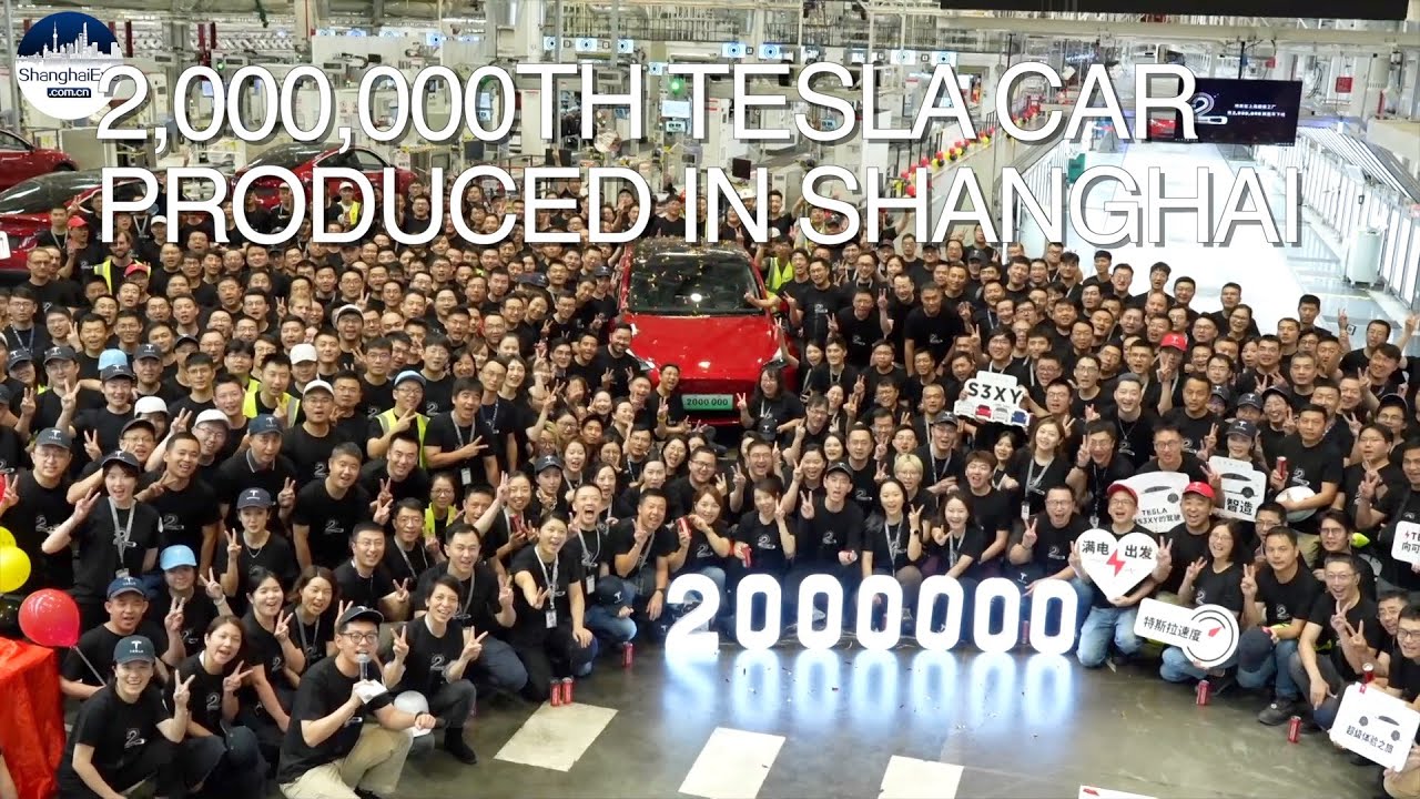 Two millionth made-in-China Tesla model rolls off production line at ...