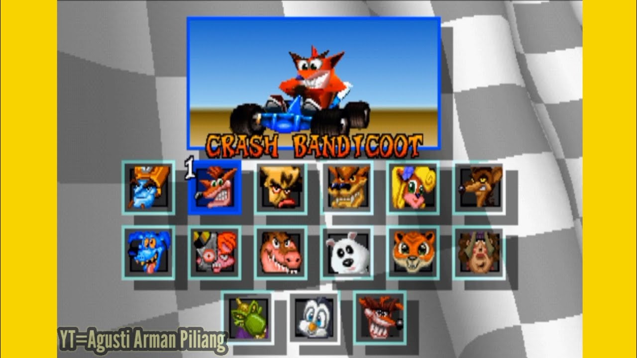 Crash Team Racing [CTR] Arcade Mode Hard Crystal Cup | Crash Bandicoot ...