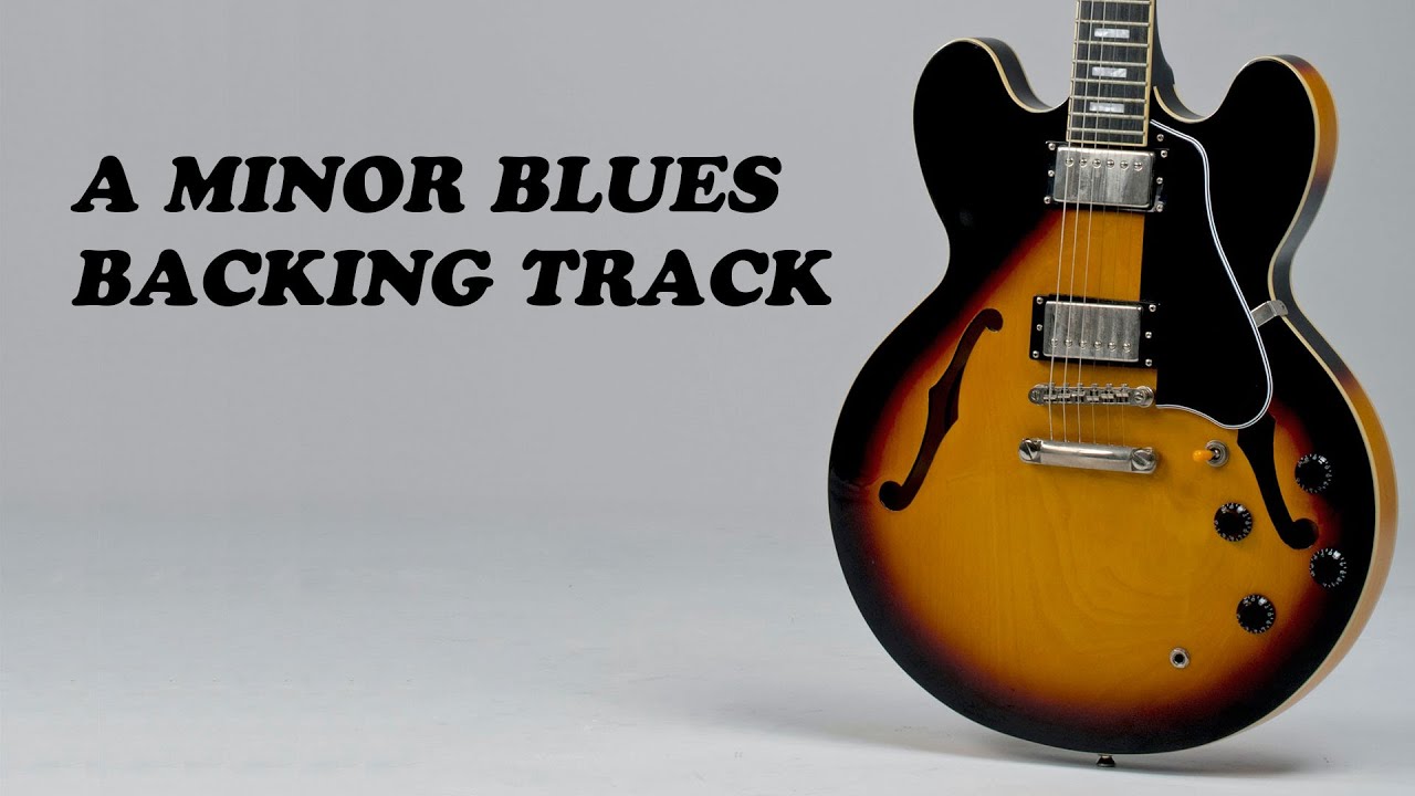 A Minor Easy Blues Guitar Backing Track Jam in Am - YouTube