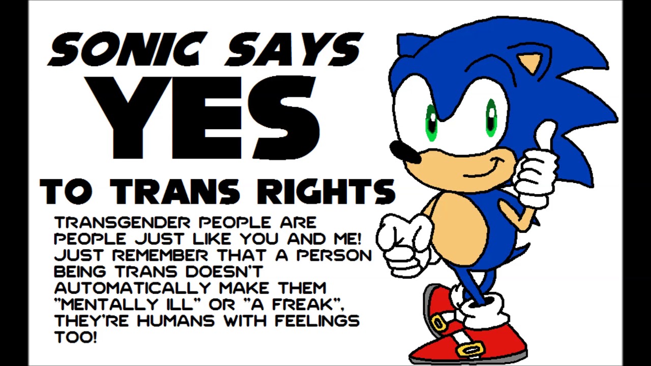 Sonic Says Trans Rights - YouTube