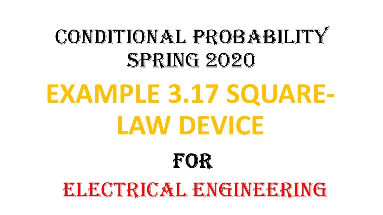 3 2 9 Example 3 17 Square Law Device - YouTube