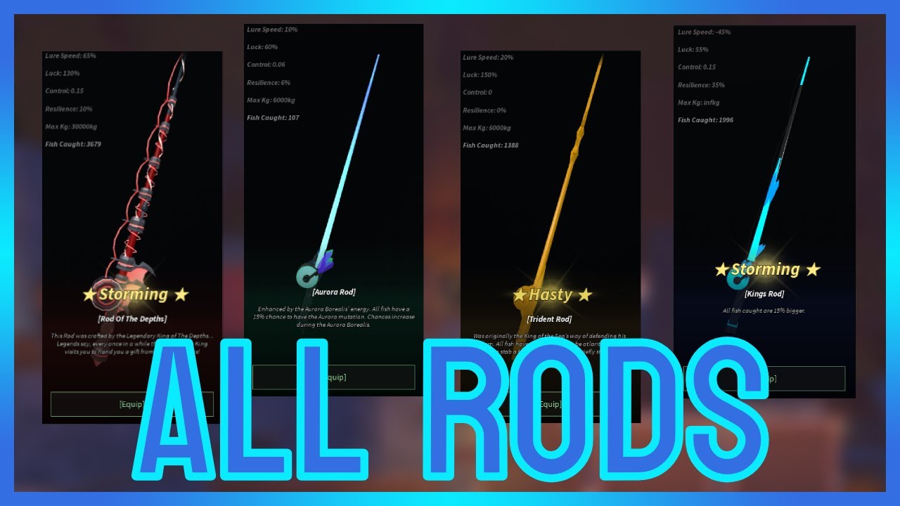 How to get ALL RODS in FISCH || Roblox - YouTube