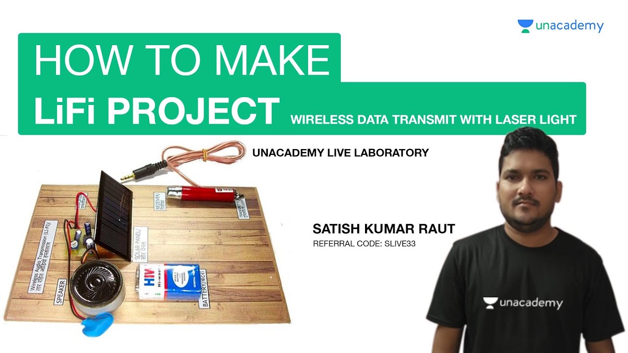Li-Fi project | How to Transmit Data with Light | Best Science Project ...