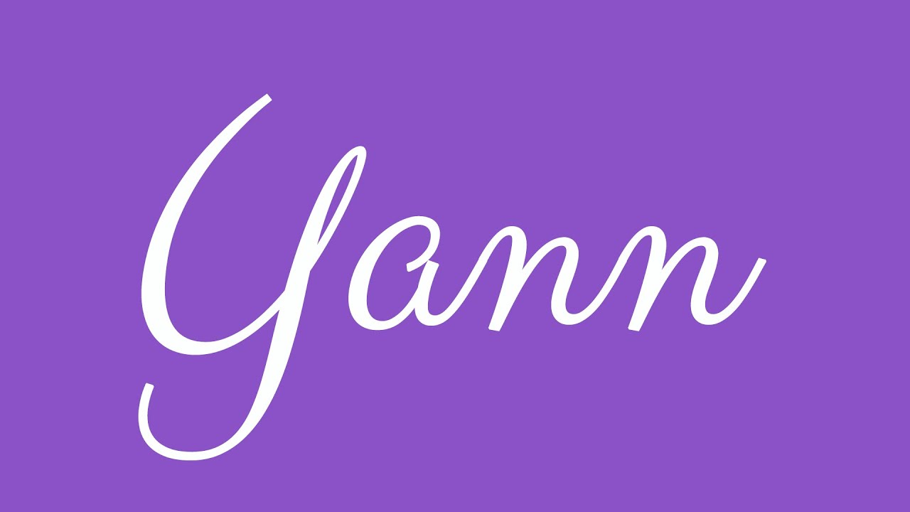 Learn how to Sign the Name Yann Stylishly in Cursive Writing - YouTube