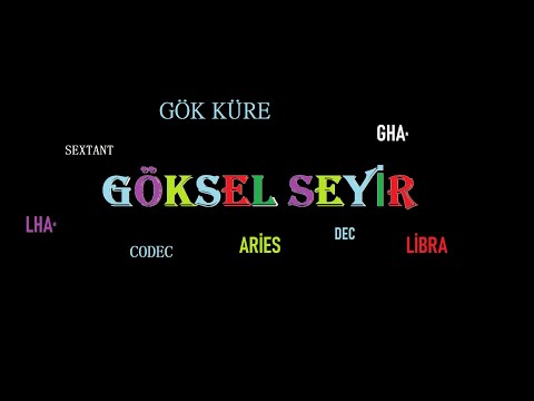 ASTRONOMİK SEYİR 1 - GÖK KÜRE, DECLINATION, CODEC, SHA, LHA, ARİES, LİBRA, GÖKSEL SEYİR