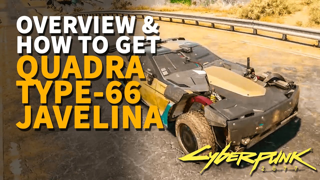 Quadra Type-66 Javelina Cyberpunk 2077 Buy Vehicle - YouTube