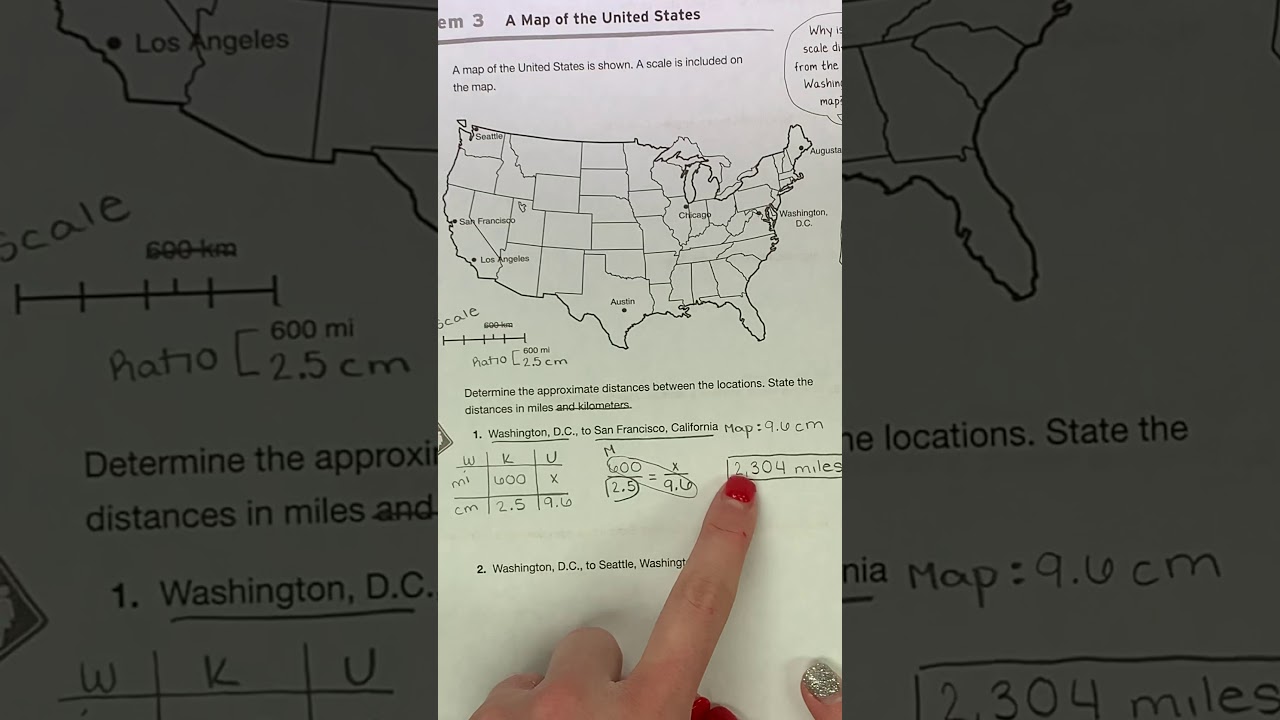 Scale Drawings (Maps) - Textbook Pages - YouTube