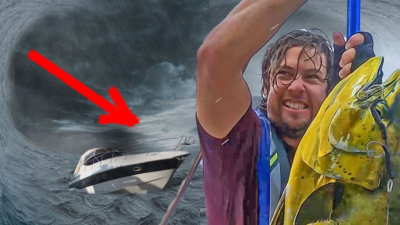 SCARIEST Boat Experience ️🌪️⛵ (Surviving the Storm in Rough Weather ...