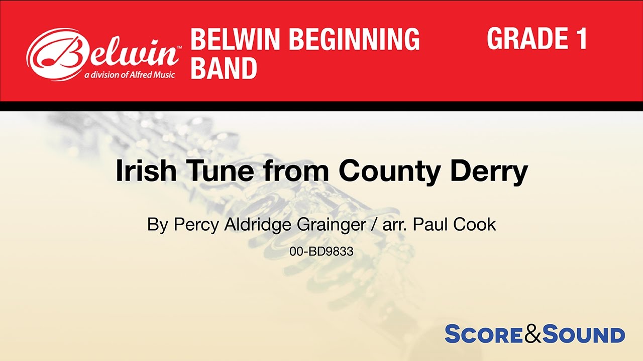Irish Tune from County Derry, arr. Paul Cook – Score & Sound - YouTube