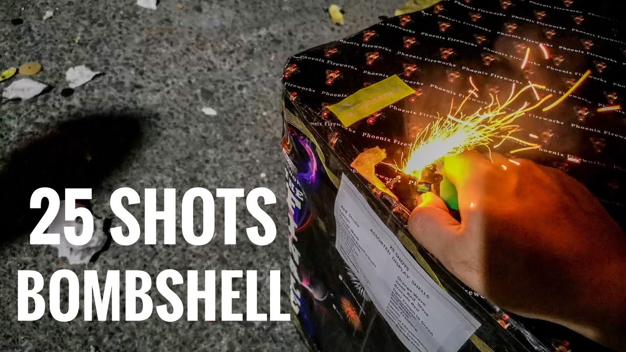25 Shots Assorted Bombshell by Phoenix Fireworks Philippines New Year's ...