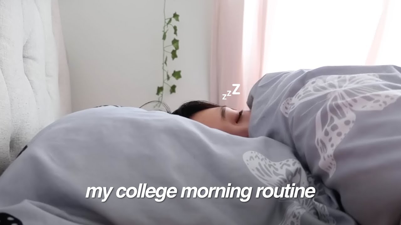 MY MORNING ROUTINE *online college edition* - YouTube