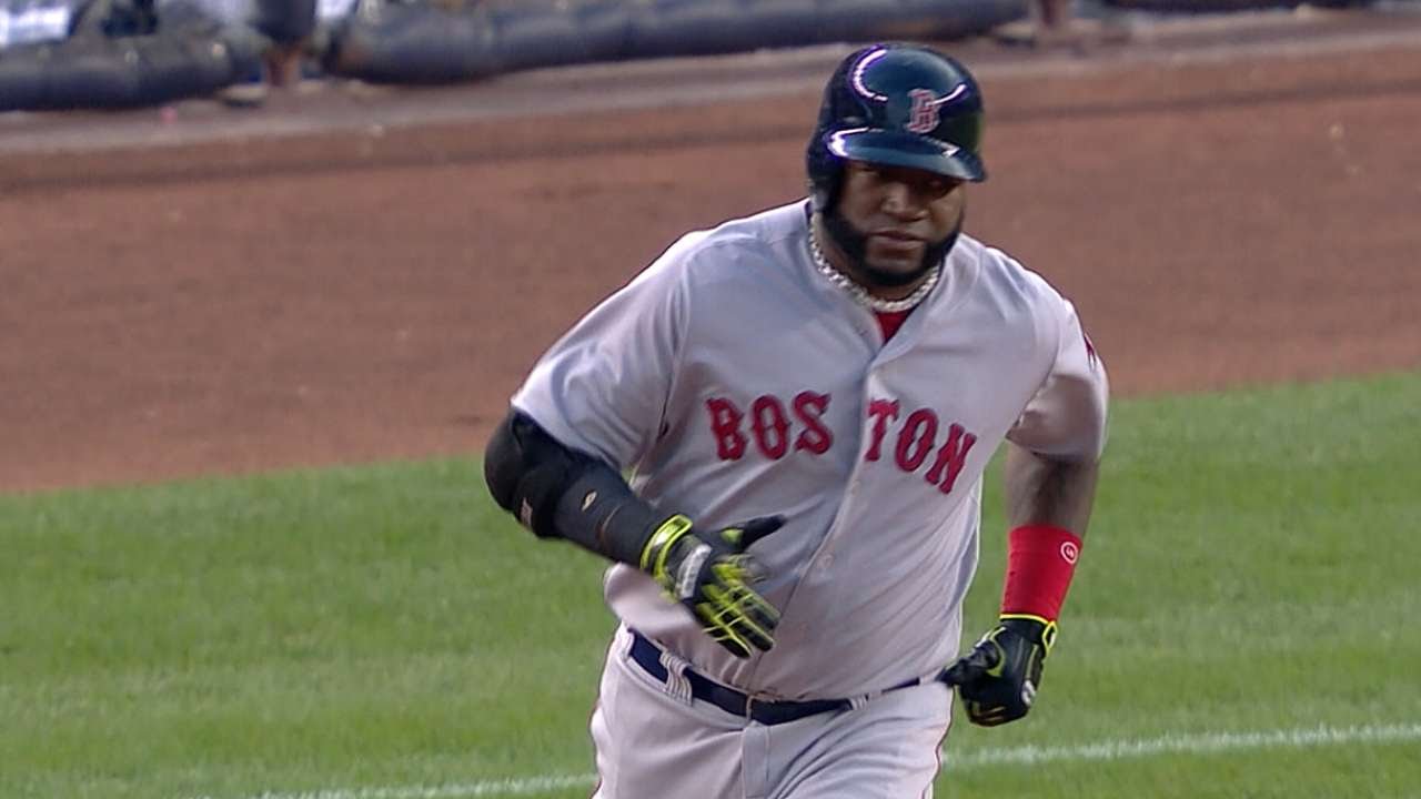 Big Papi shows bunt, then belts a solo homer - YouTube